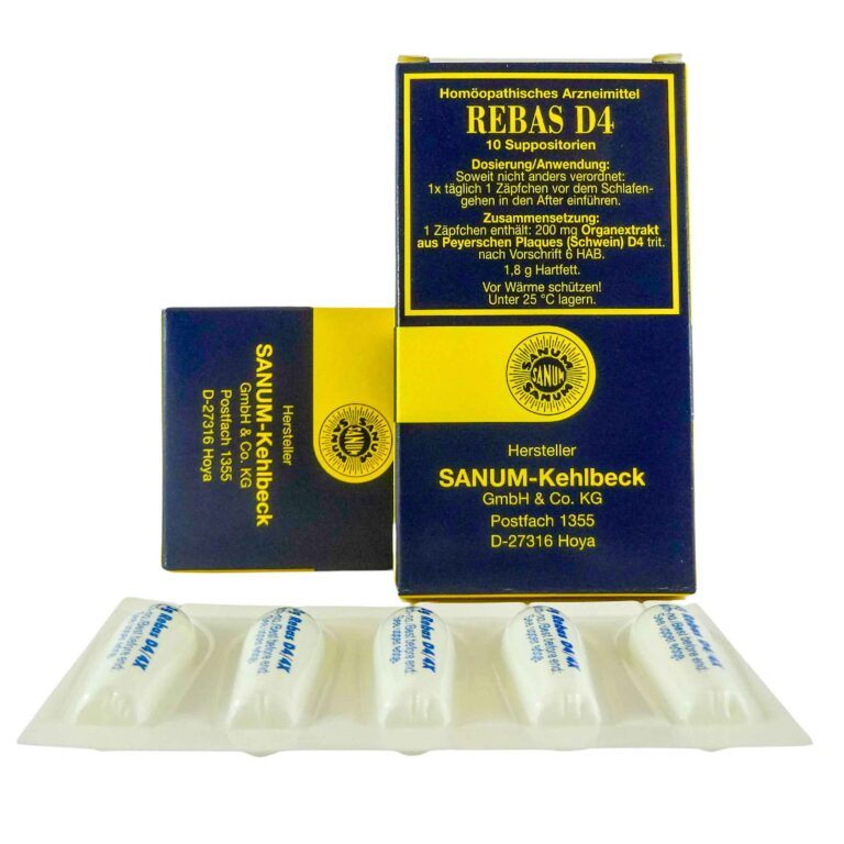 Sanum Rebas 5x Suppositories x 10 Pack - Better Health Hub